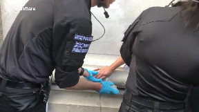 Extinction Rebellion protester gets her glued hand removed from ...