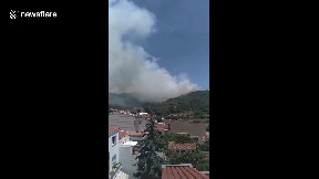 Wildfire breaks out in Barcelona (video) - ItemFix