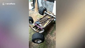 Artist creates go-kart from used beer crates (video) - ItemFix